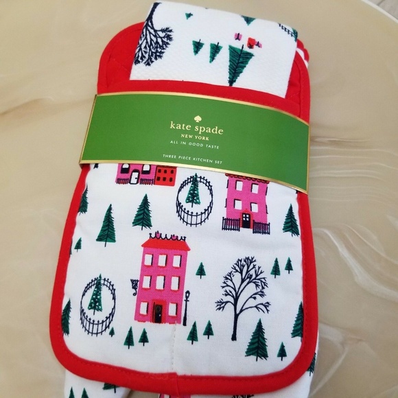 kate spade | Kitchen | Kate Spade New York Holiday Village Kitchen Set ...